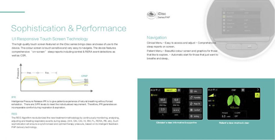 SmartMed iDisc Hybrid Auto With Humidifier - RemSleep